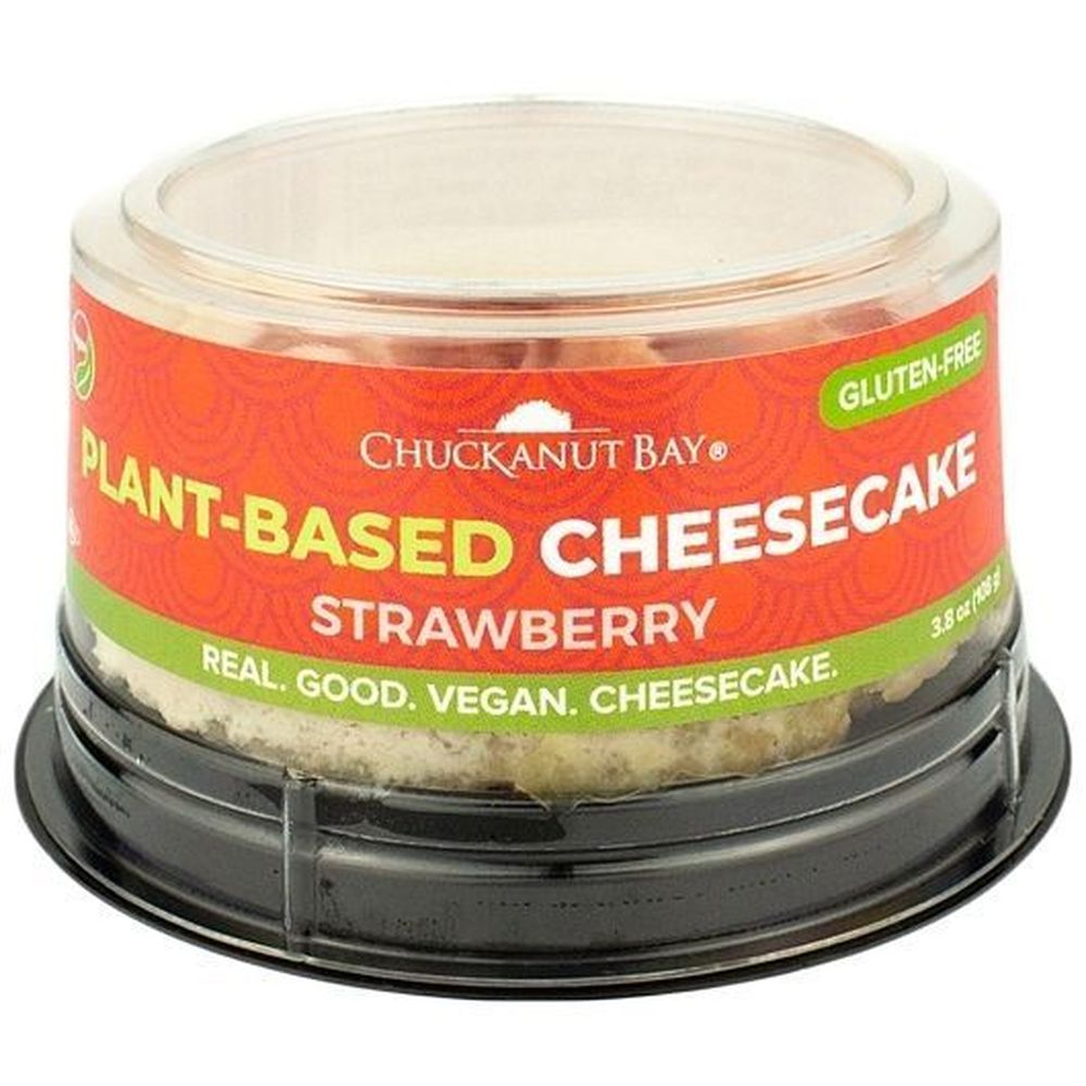 Chuckanut Bay 3 inch Plant Based Strawberry Cheesecake, 3.8 Ounce -- 12 ...