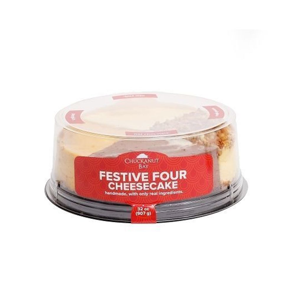 Chuckanut Bay 7 inch Festive Four Assorted Cheesecake, 32 Ounce -- 6 ...