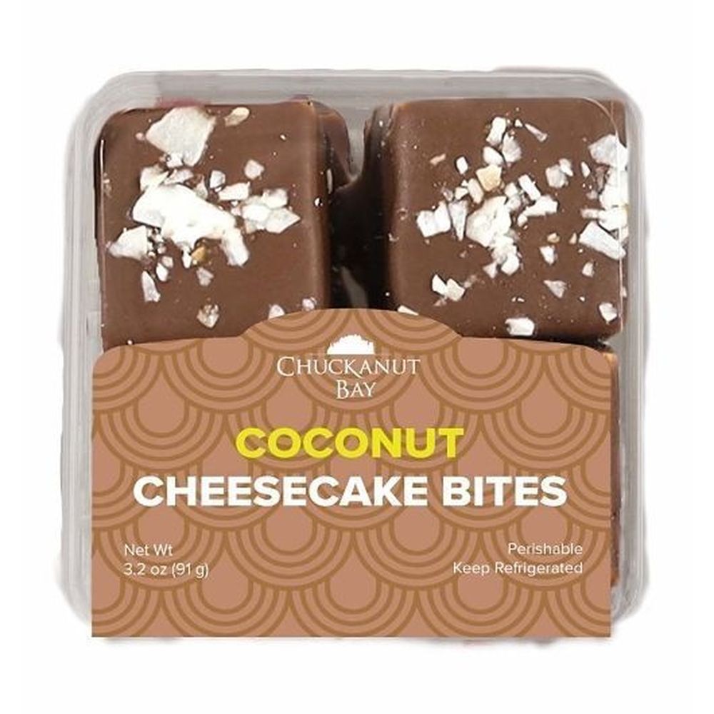 Chuckanut Bay Coconut Cheesecake Bites, 3.2 Ounce -- 12 per case