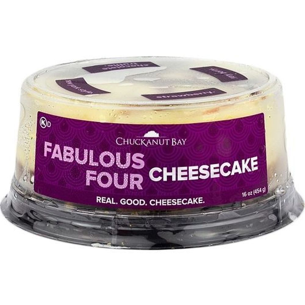 Chuckanut Bay 5 inch Fabulous Four Cheesecake, 16 Ounce -- 6 per case