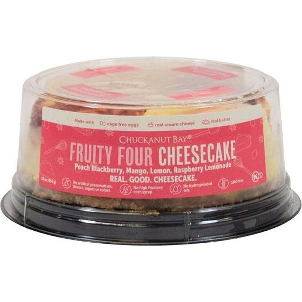 Chuckanut Bay Foods Fruity Four Cheesecake, 16 Ounce -- 6 per case