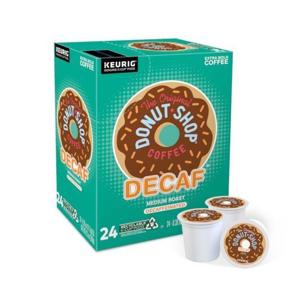 The Original Donut Shop Decaf Medium Roast K Cup Coffee Pod, 24 count ...