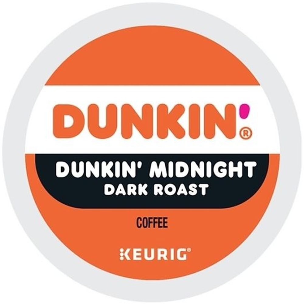 Dunkin Donuts Midnight Dark Roast Coffee, 22 count -- 4 per case