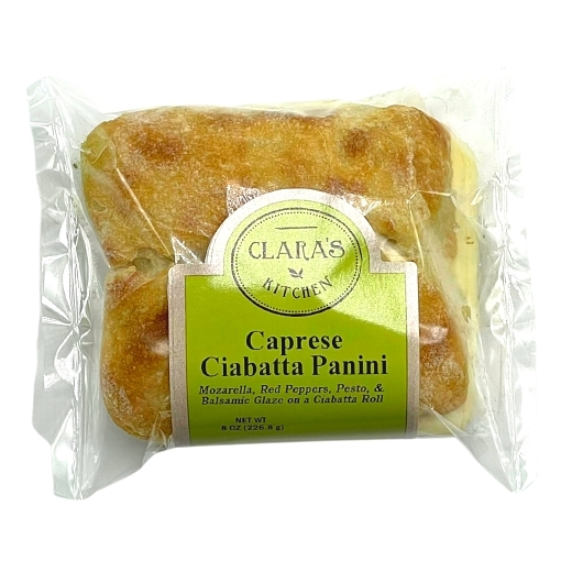 Claras Kitchen Individually Packaged Caprese Ciabatta Panini Sandwich ...