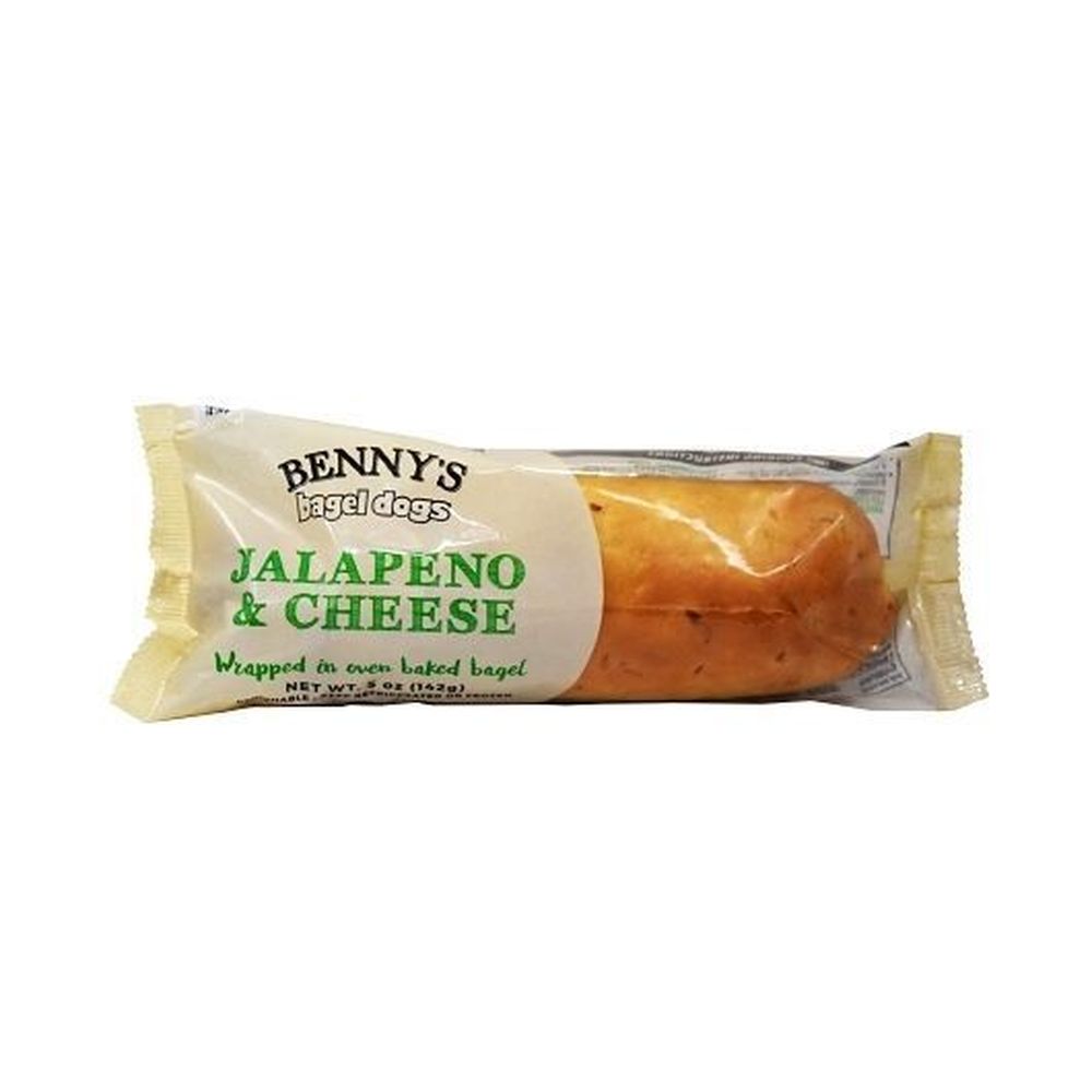 Benny's Individually Packaged 5 Ounce Jalapeno Cheddar Bagel Dog ...