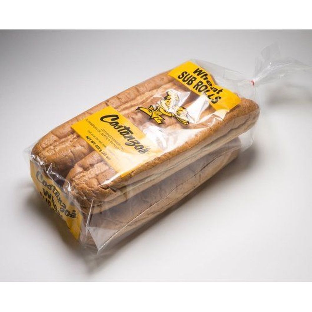 Costanzos Bakery 12 inch Supreme Wheat Sub Roll, 189 Gram -- 32 per case