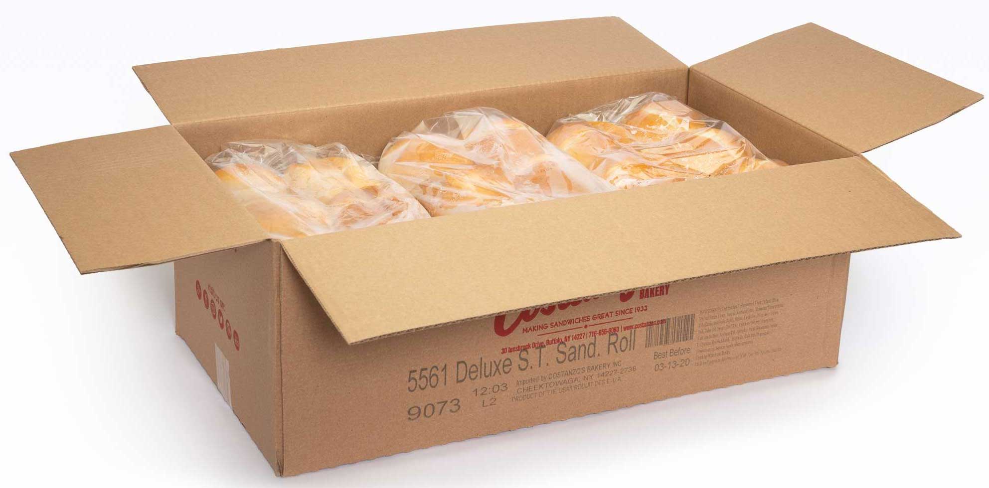Costanzo’s Bakery Deluxe Split Top Sandwich Roll Case | FoodServiceDirect