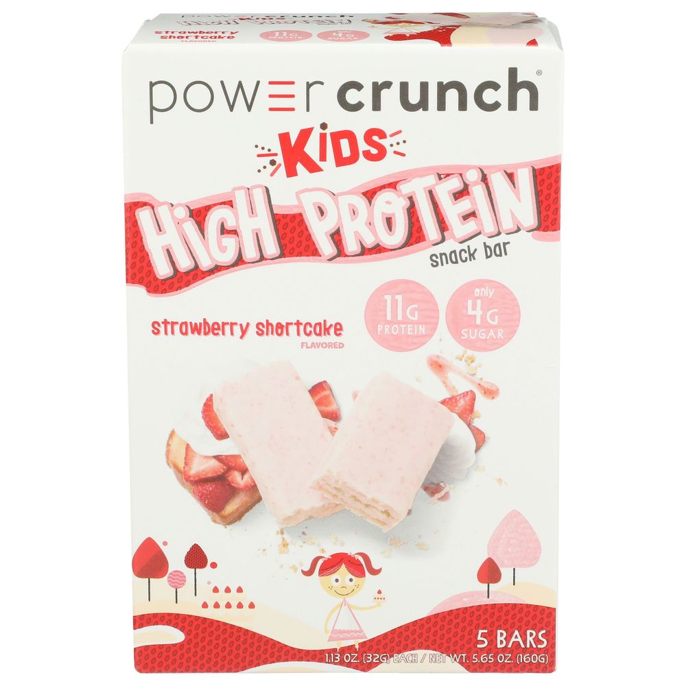 Power Crunch Kids Strawberry Shortcake High Protein Bar, 5.65 Ounce ...