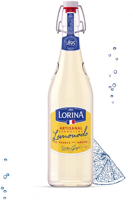 Lorina Lemonade Artisanal Sparkling Beverage, 25.4 Fluid Ounce -- 12 ...