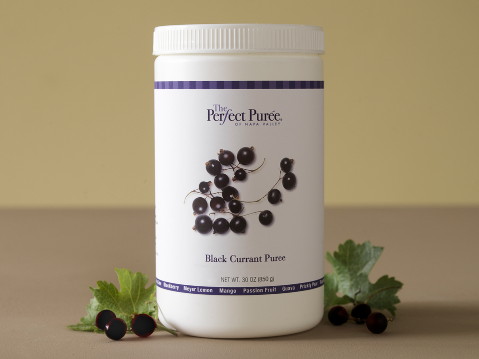 The Perfect Puree Black Currant Puree, 30 Ounce -- 6 per case.