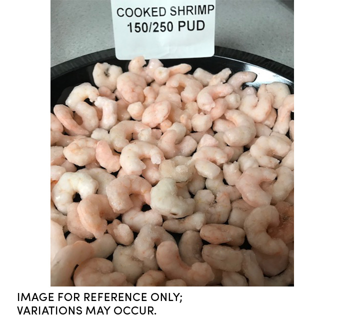 Frozen Seafood Commodity 250/350 Cooked Salad Shrimp, 5 Pound -- 4 per case
