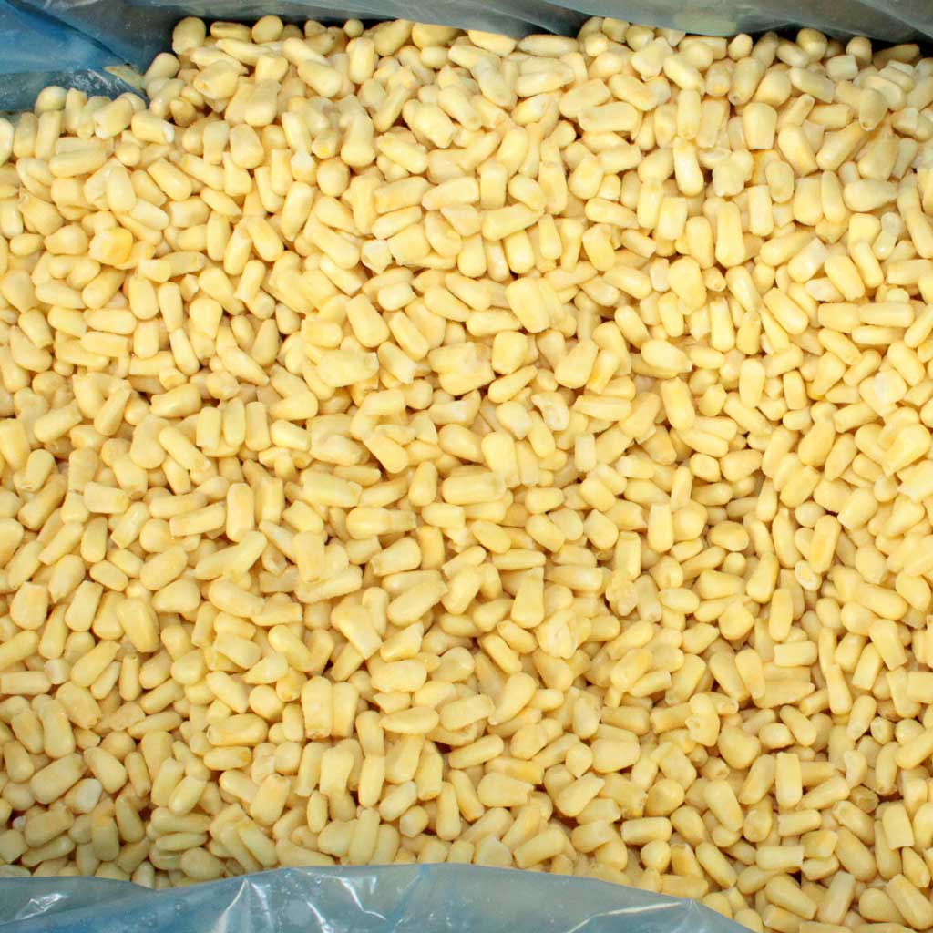 Commodity Vegetables White Shoepeg Cut Corn, 20 Pound.