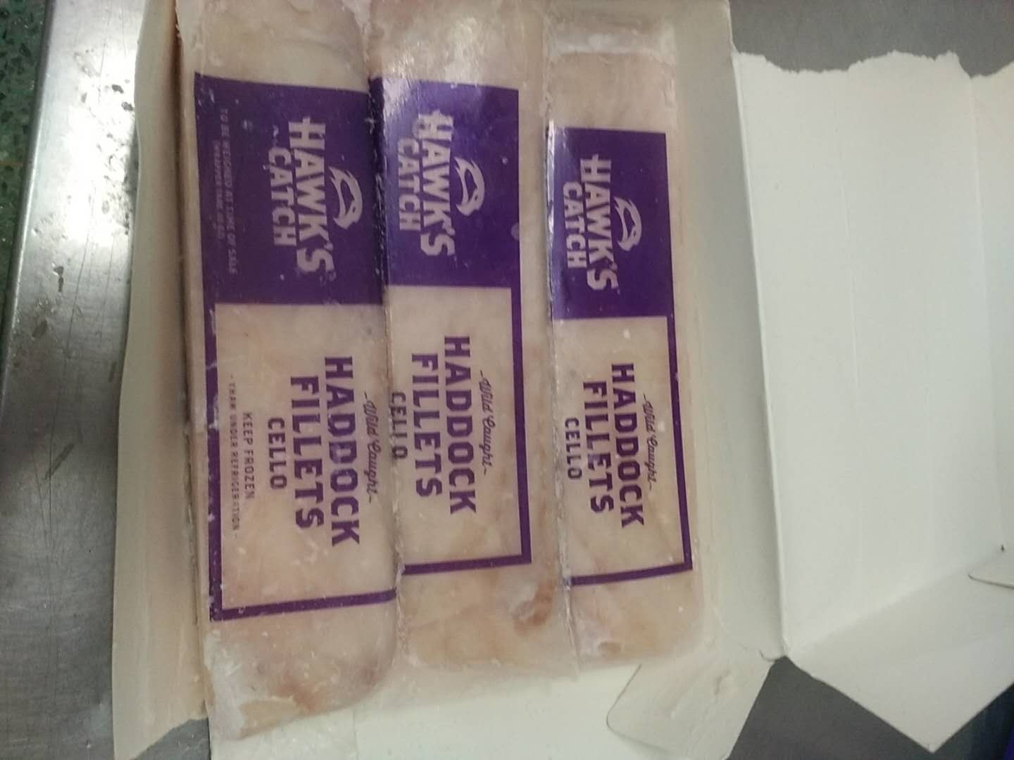 Frozen Seafood 1 To 3 Count Haddock Fillet, 5 Pound -- 10 per case.