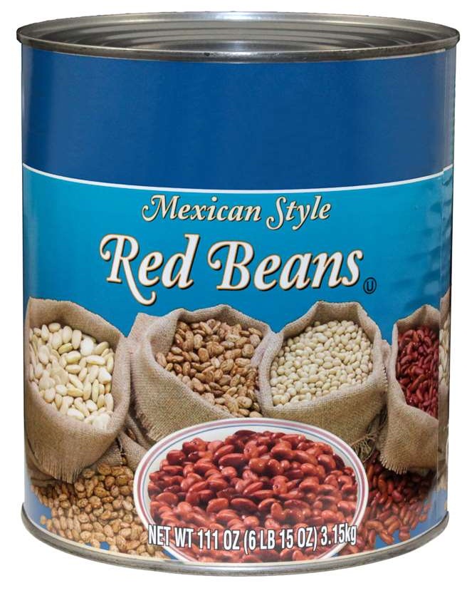 Commodity Canned Fruit and Vegetables Mexican Style Red Beans, Number ...