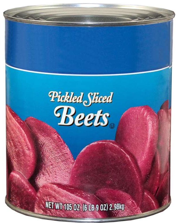 Commodity Canned Fruit and Vegetables Pickled Sliced Beets, Number 10 ...