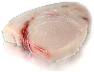 Frozen Seafood Skin On Boneless Steak Swordfish, 10 Pound.