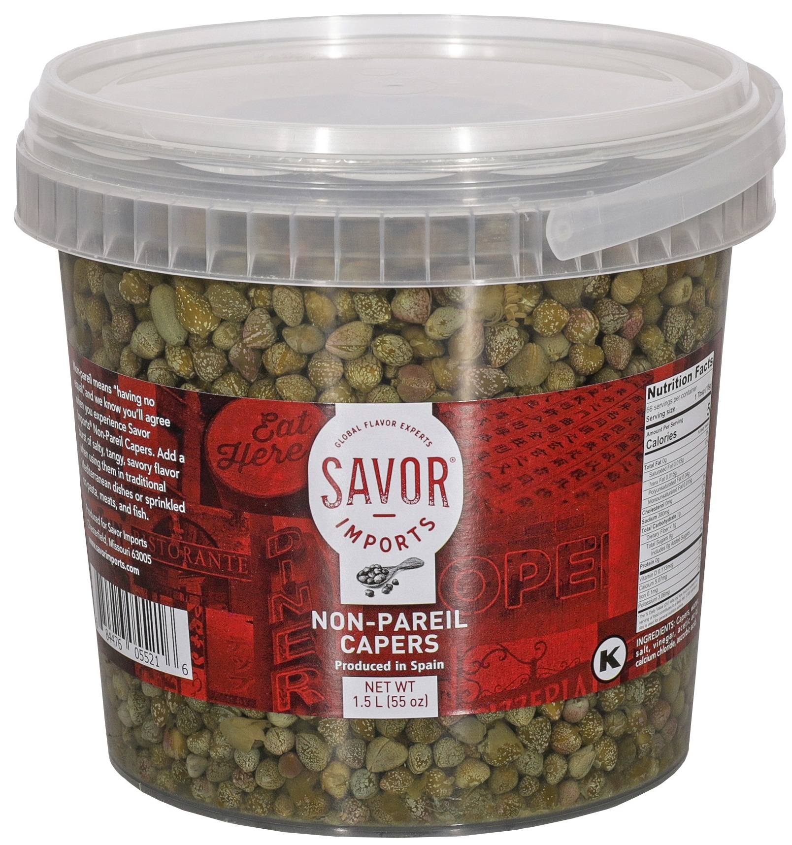 Savor Imports Non-Pareil Capers Case | FoodServiceDirect