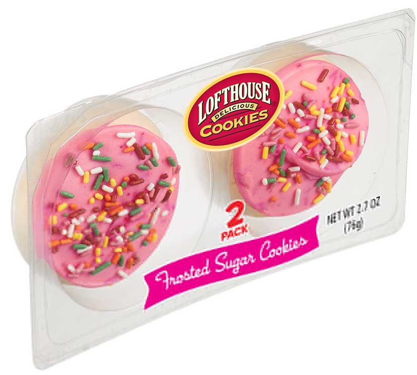 Lofthouse Pink Frosted Sugar Cookie, 2.7 Ounce -- 24 per case