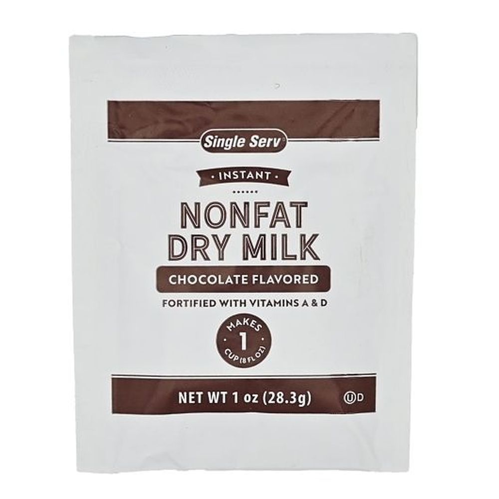 Single Serv Dry Nonfat Chocolate Milk Instant Drink Mix, 1 Ounce -- 200 ...
