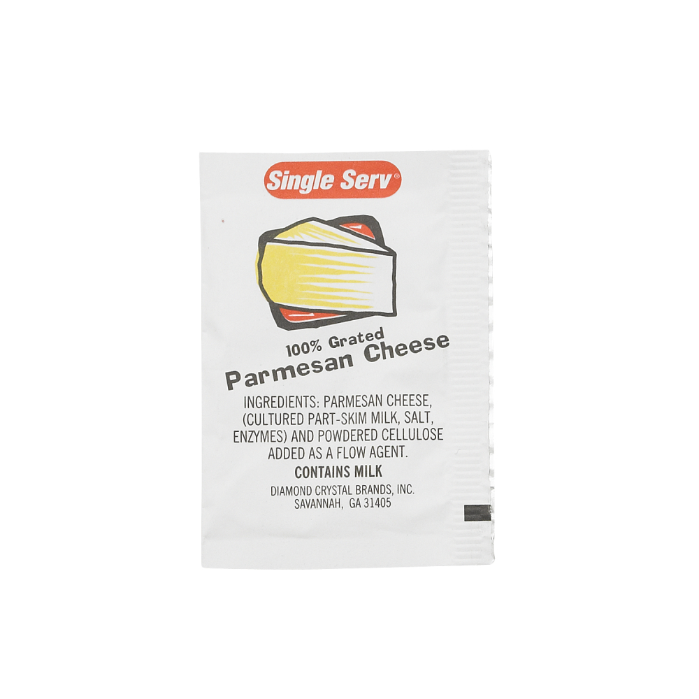 Single Serv Parmesan Cheese Packets Case | FoodServiceDirect
