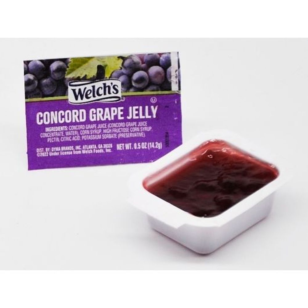 Welchs Grape Jelly Cups 0 5 Ounce 200 Per Case
