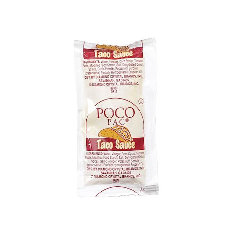 Poco Pac Taco Sauce, 9 Gram Pouch -- 500 per case