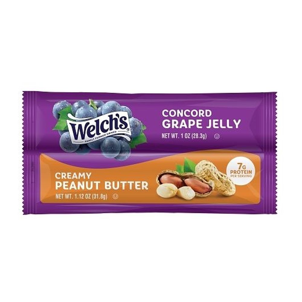 Welchs Peanut Butter and Grape Jelly, 2.12 Ounce -- 200 per case