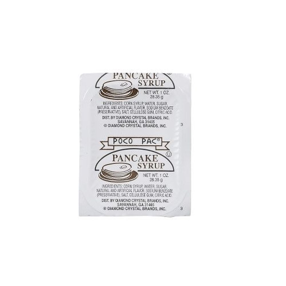 Poco Pac Pancake Syrup - Single Serve Cup, 1 Ounce -- 100 per case