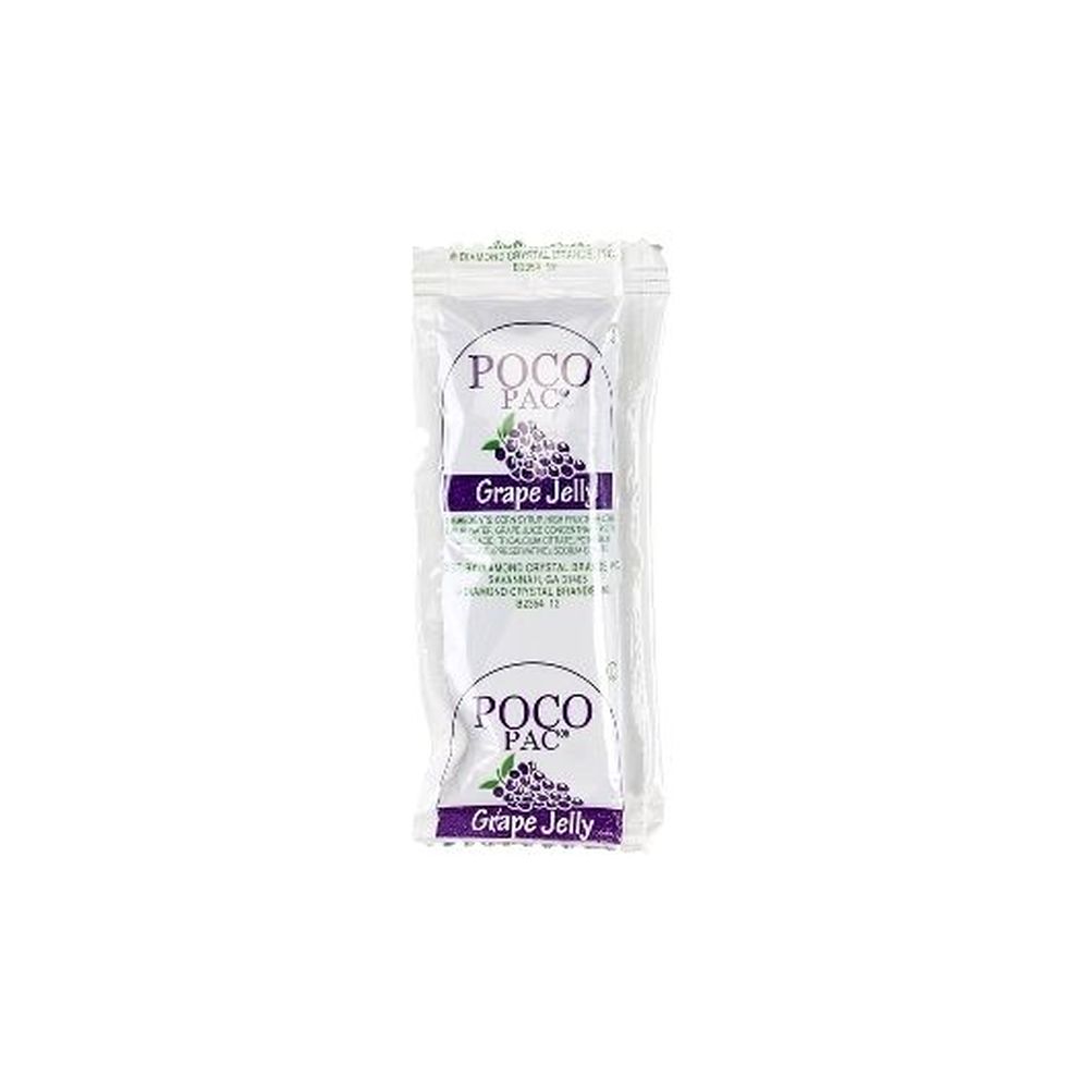 Poco Pac Grape Jelly, 0.5 Ounce Clear Pouch -- 400 per case ...