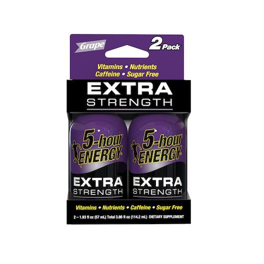 5 Hour Energy Grape Extra Strength Grape Energy Drink, 3.86 Fluid Ounce ...