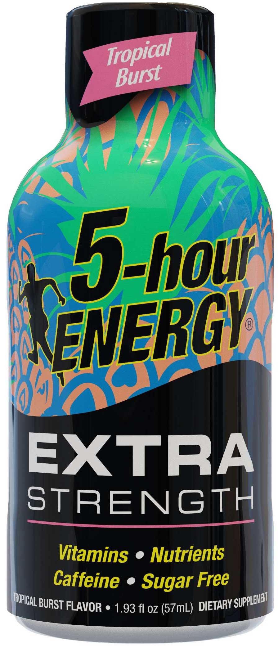 5 Hour Energy Tropical Burst Extra Strength Shot, 1.93 Fluid Ounce ...