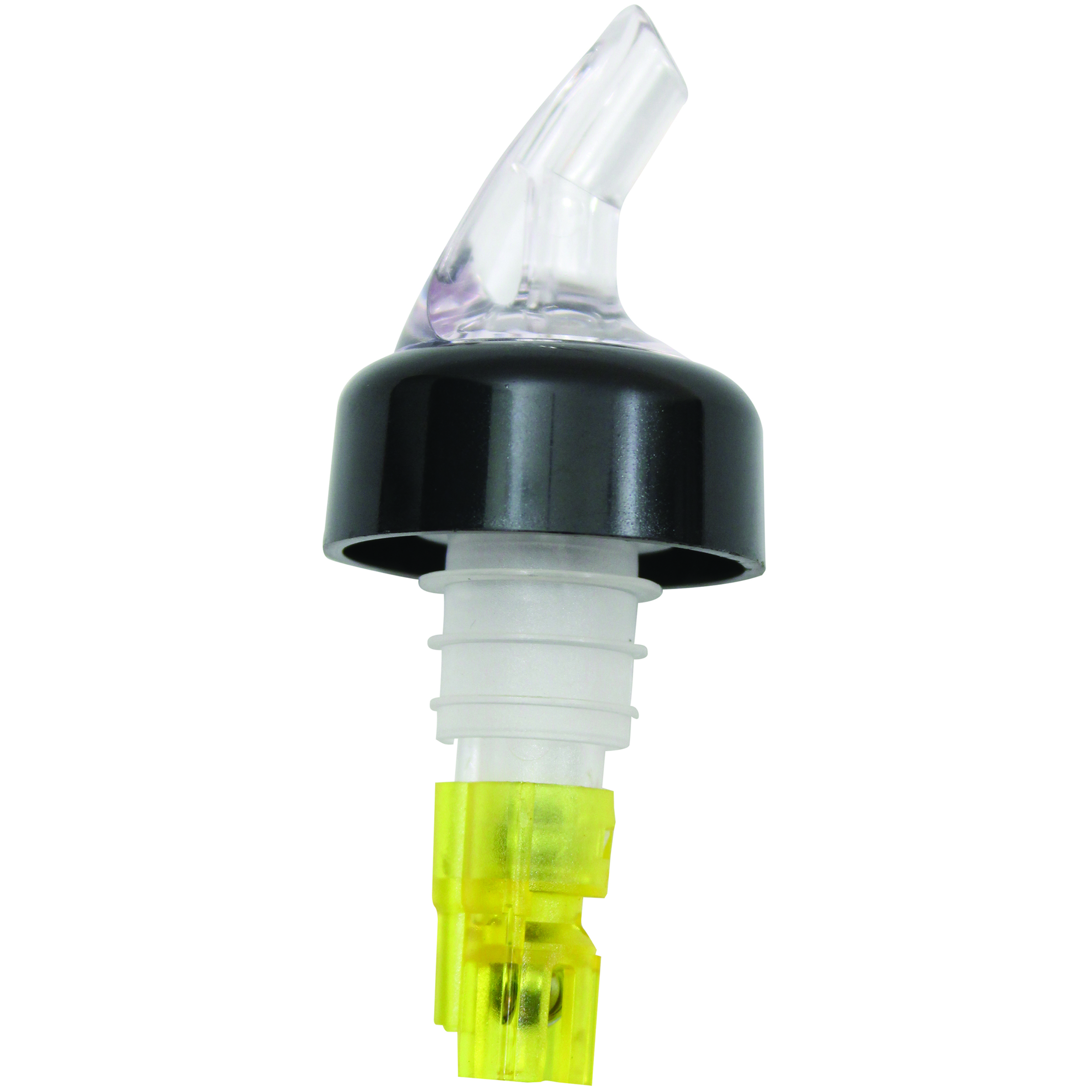 Tablecraft Plastic Proper Pour III with Black Collar, 1 1/2 Ounce -- 12 ...