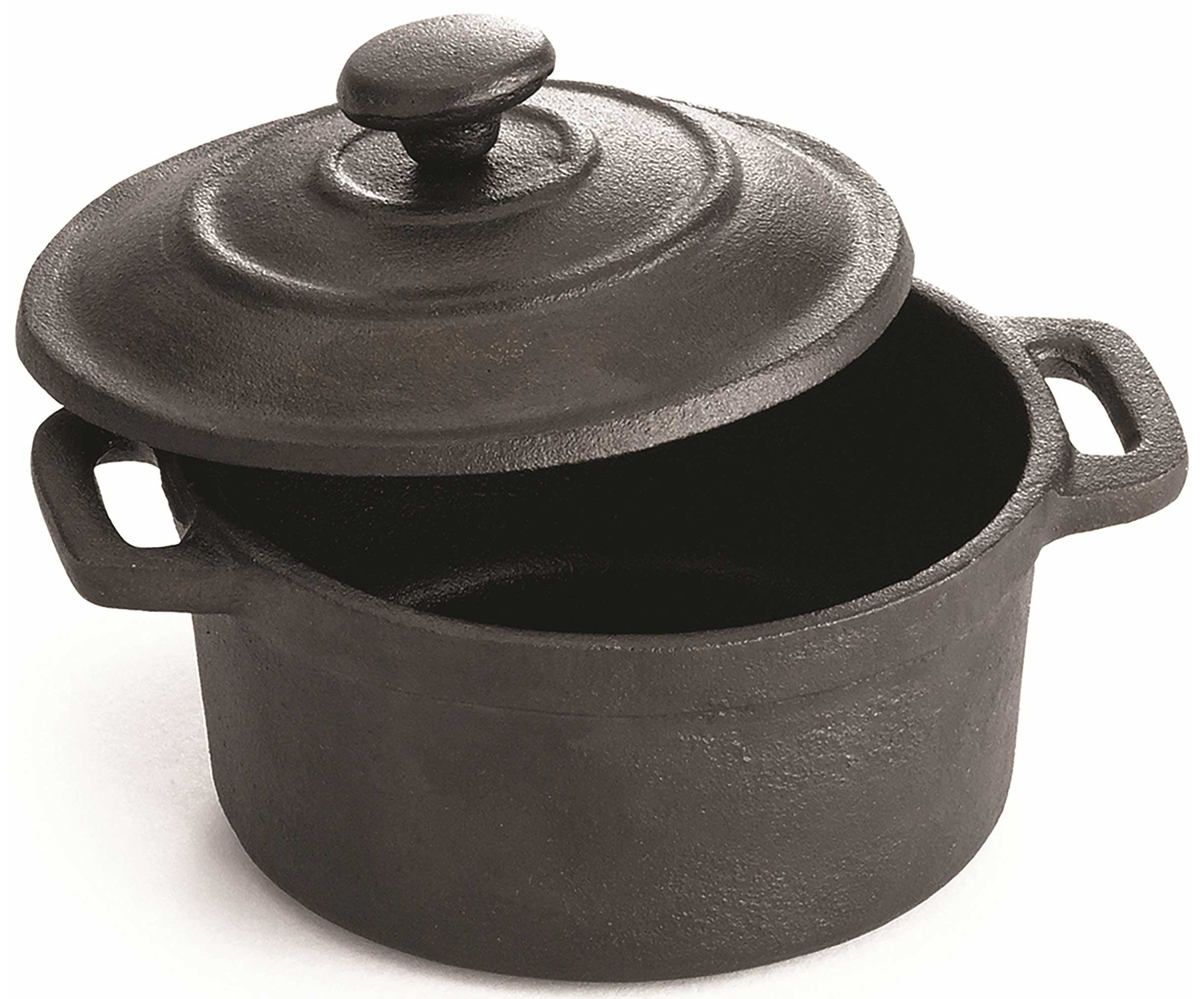 Tablecraft Cast Iron Casserole with Lid, 3.625 inch Dia -- 4 per case ...