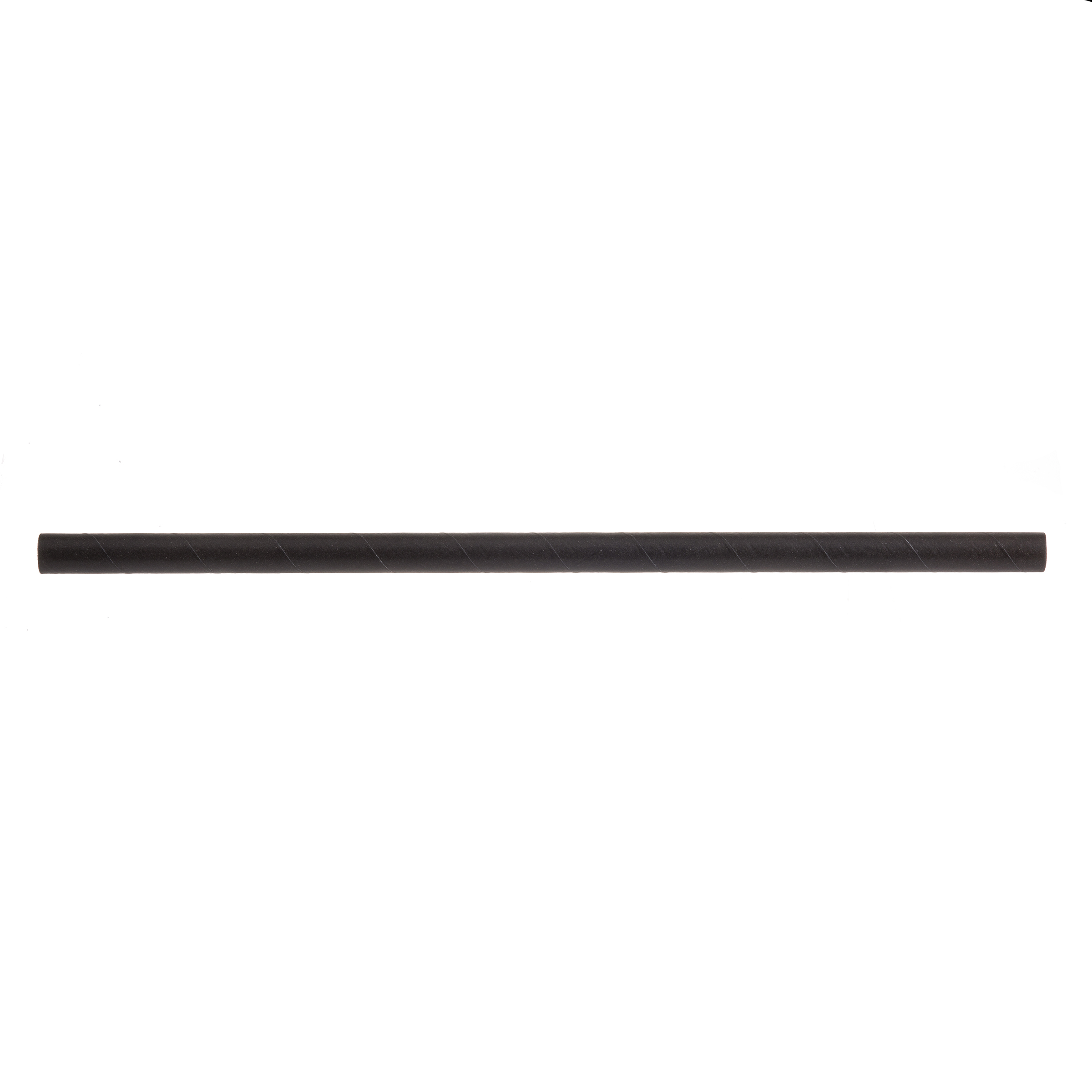 Tablecraft Individually Wrapped Solid Black Paper Straw, 7.75 inch ...
