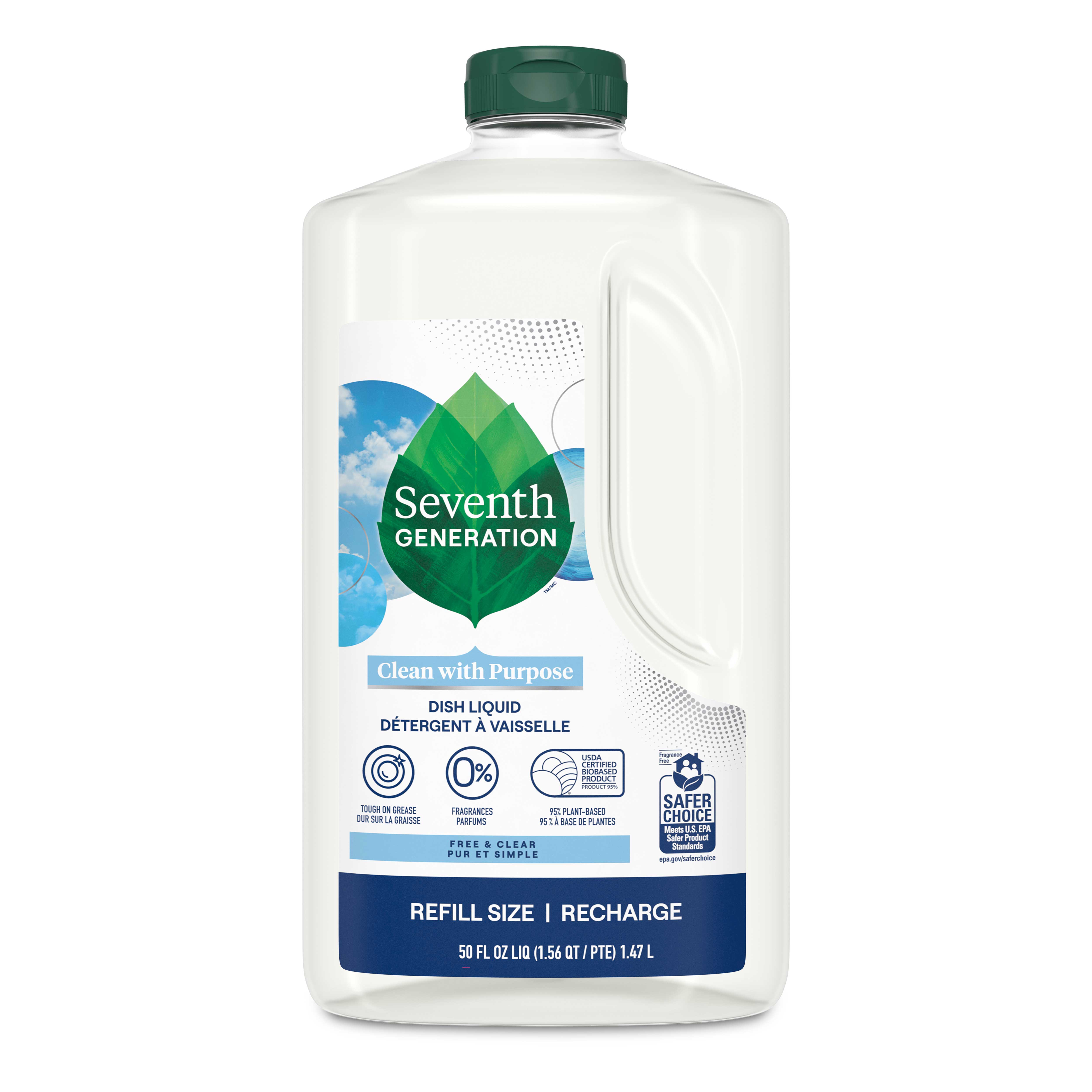 Seventh Generation Free and Clear Sensitive Skin Liquid Dish Soap ...