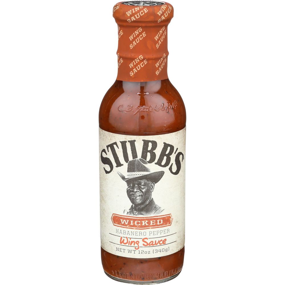 Stubbs Wicked Original Wing Sauce, 12 Ounce -- 6 per case