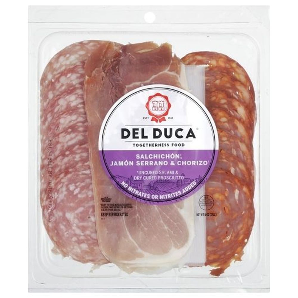 Del Duca 6 Ounce Spanish Uncured Salami and Dry Cured Prosciutto ...