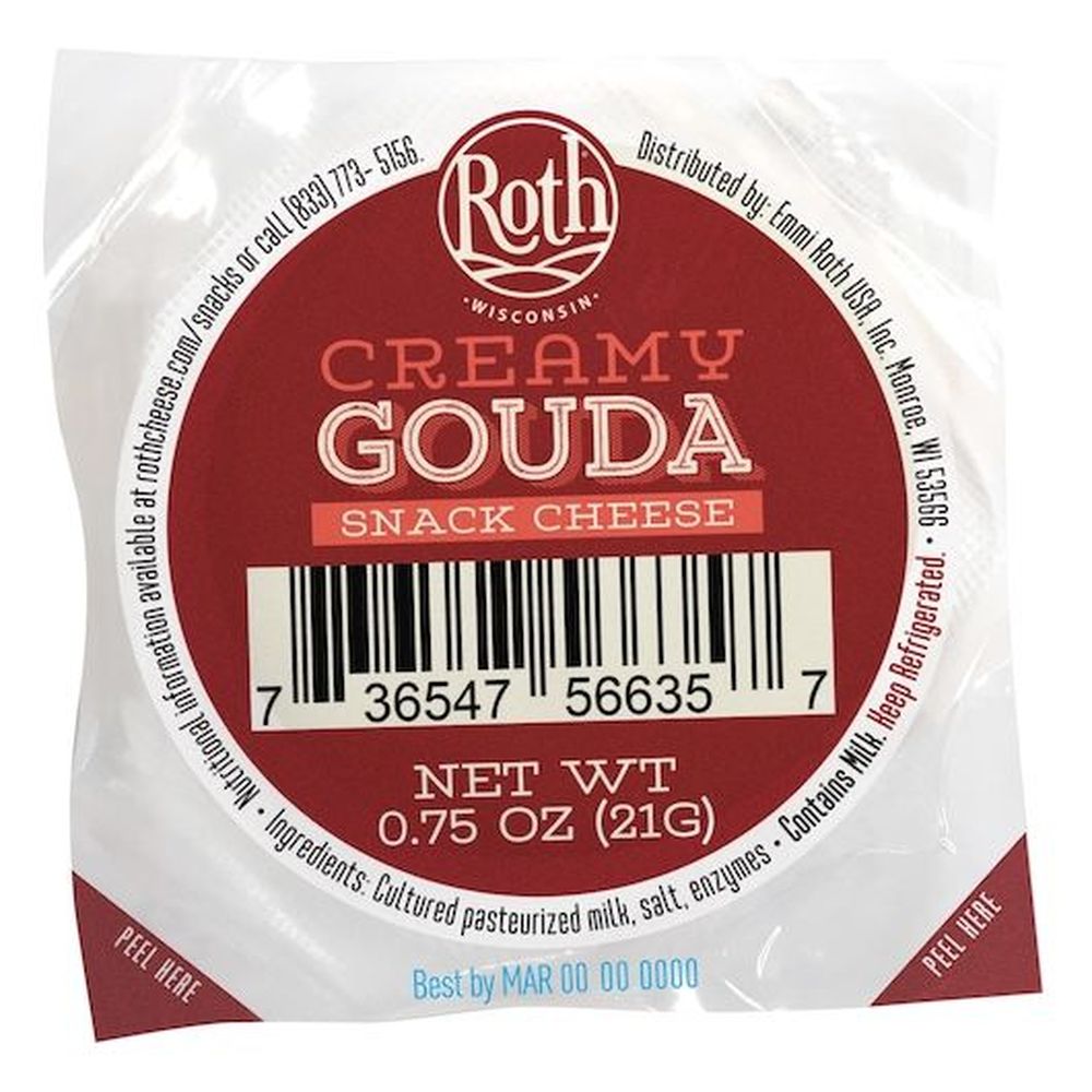 Roth Natural Creamy Gouda Cheese Snack - Display Pack, 0.75 Ounce -- 32 ...