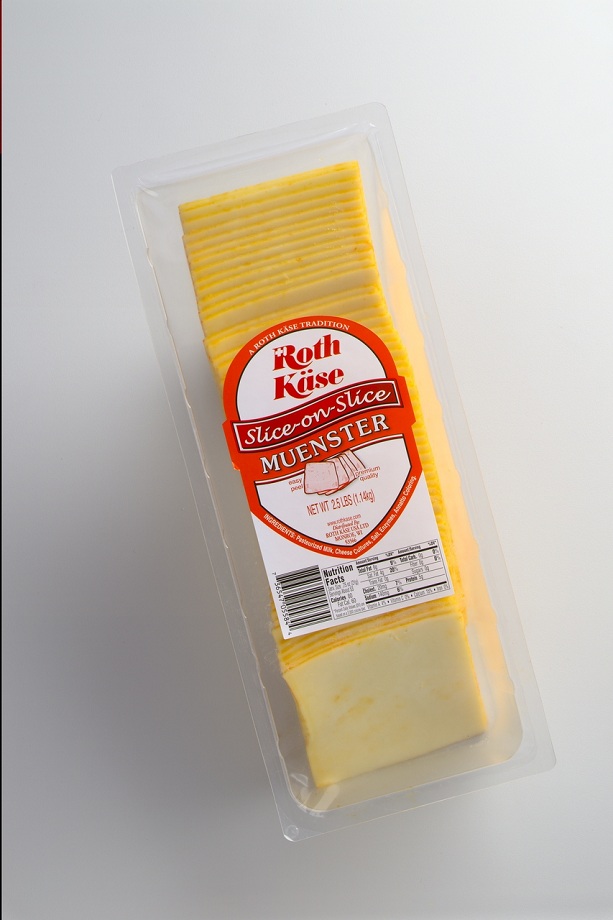 Roth Kase Signatures Slice On Slice Muenster Square Cheese, 2.5 Pound ...
