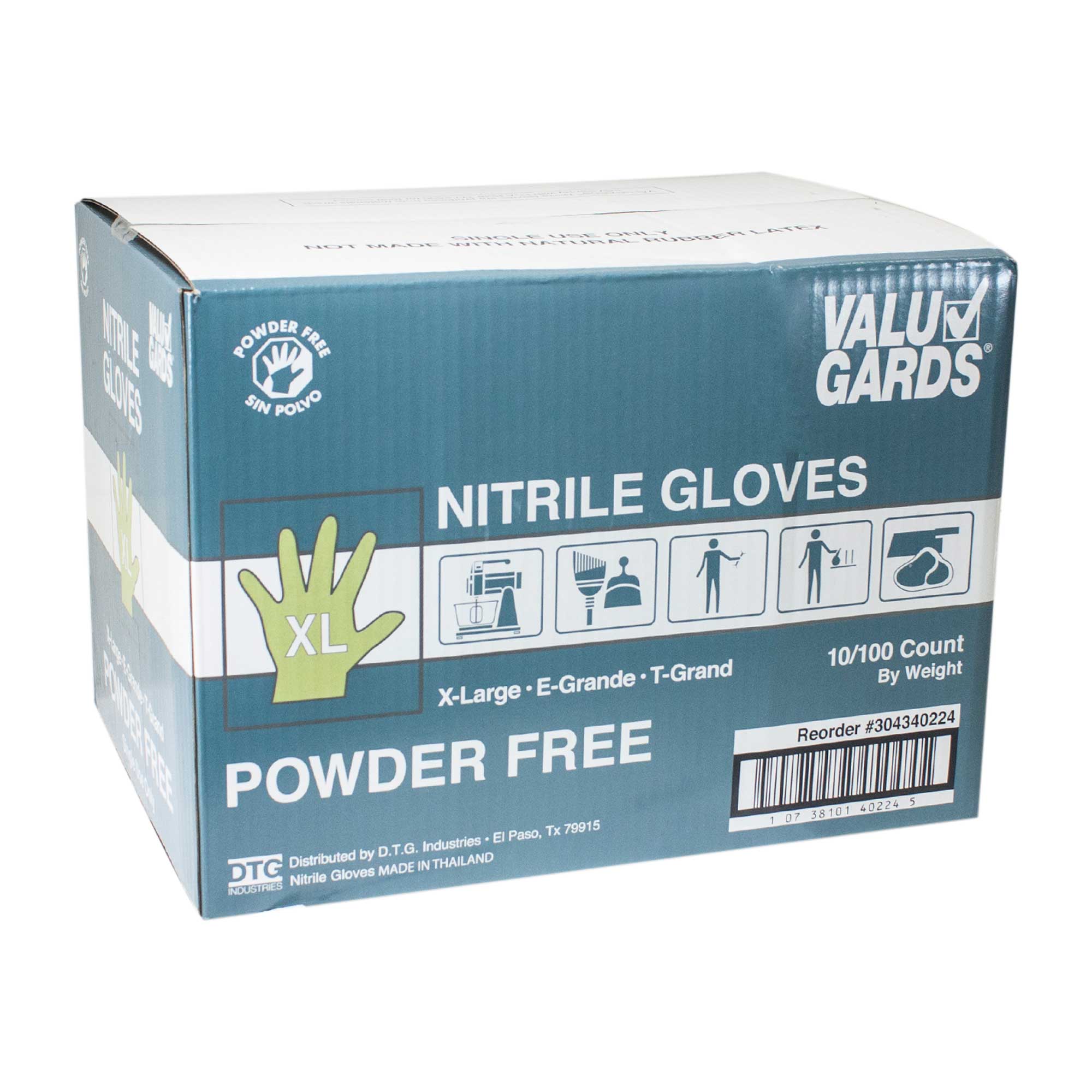 Handgards ValuGards Extra Large White Nitrile Gloves Case ...