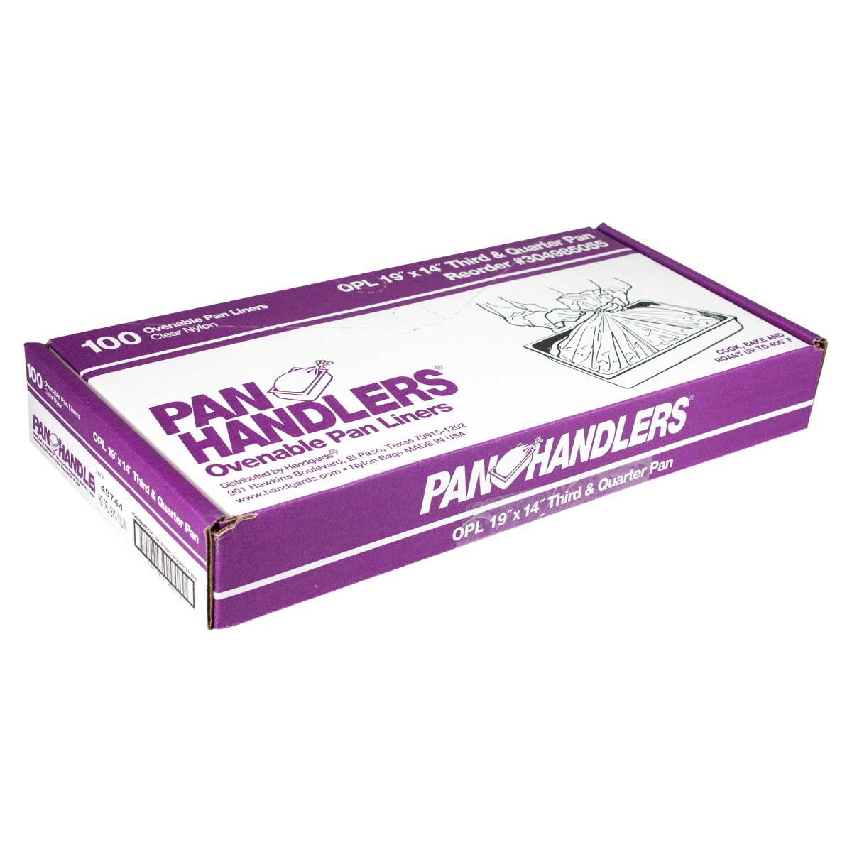 HandGards PanHandlers Nylon Clear Ovenable Pan Liner, 19 x 14 inch ...