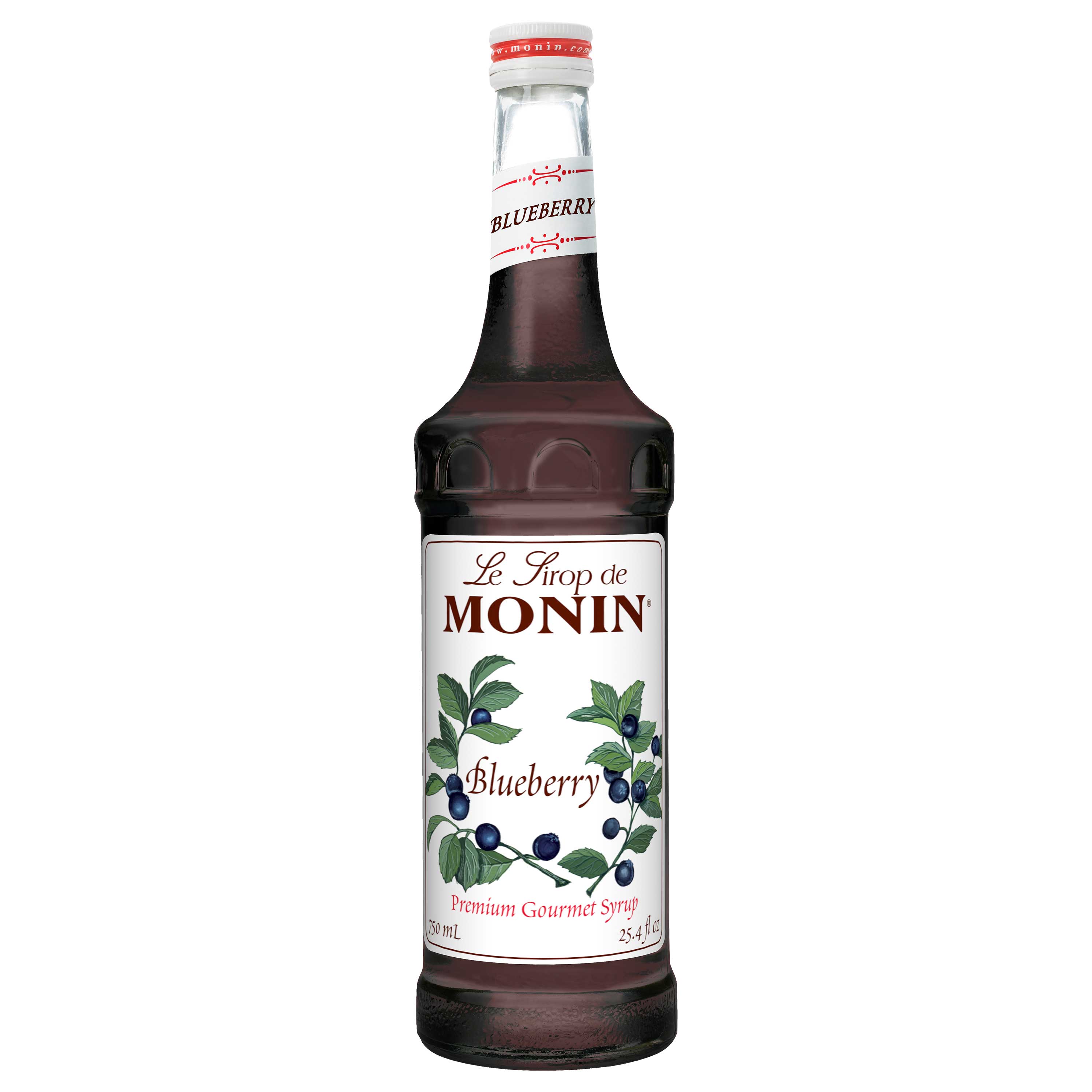 Monin Glass Blueberry Flavor Syrup, 750 Milliliter -- 12 Case