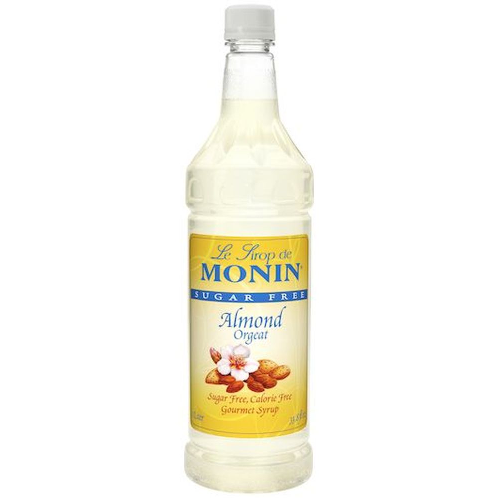 Monin Sugar Free Almond Syrup, 1 Liter -- 4 per case