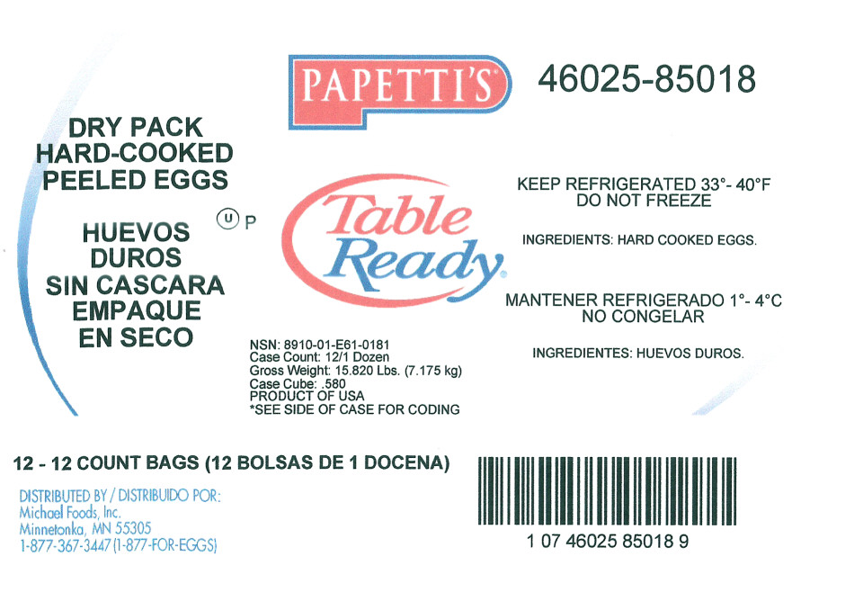 Michael Foods Papettis Hard Cooked Eggs Case | FoodServiceDirect