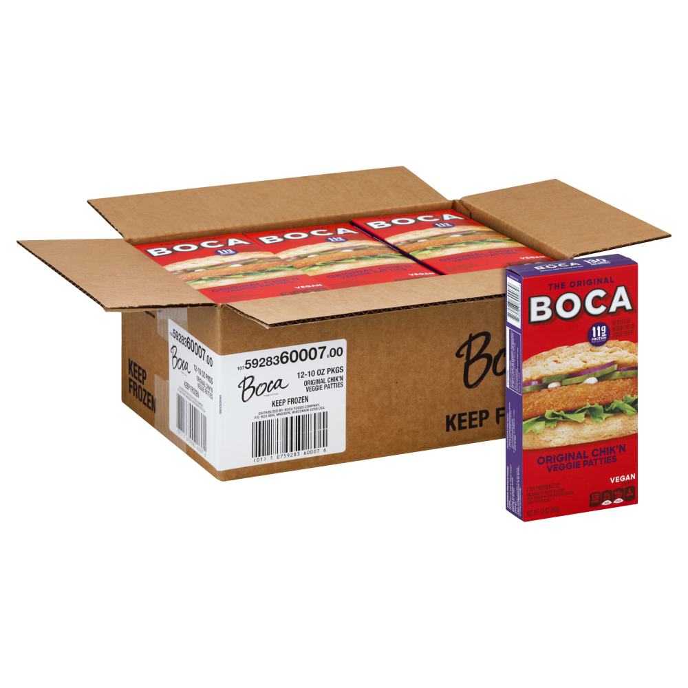 Boca Original Chicken Veggie Patty Case | FoodServiceDirect