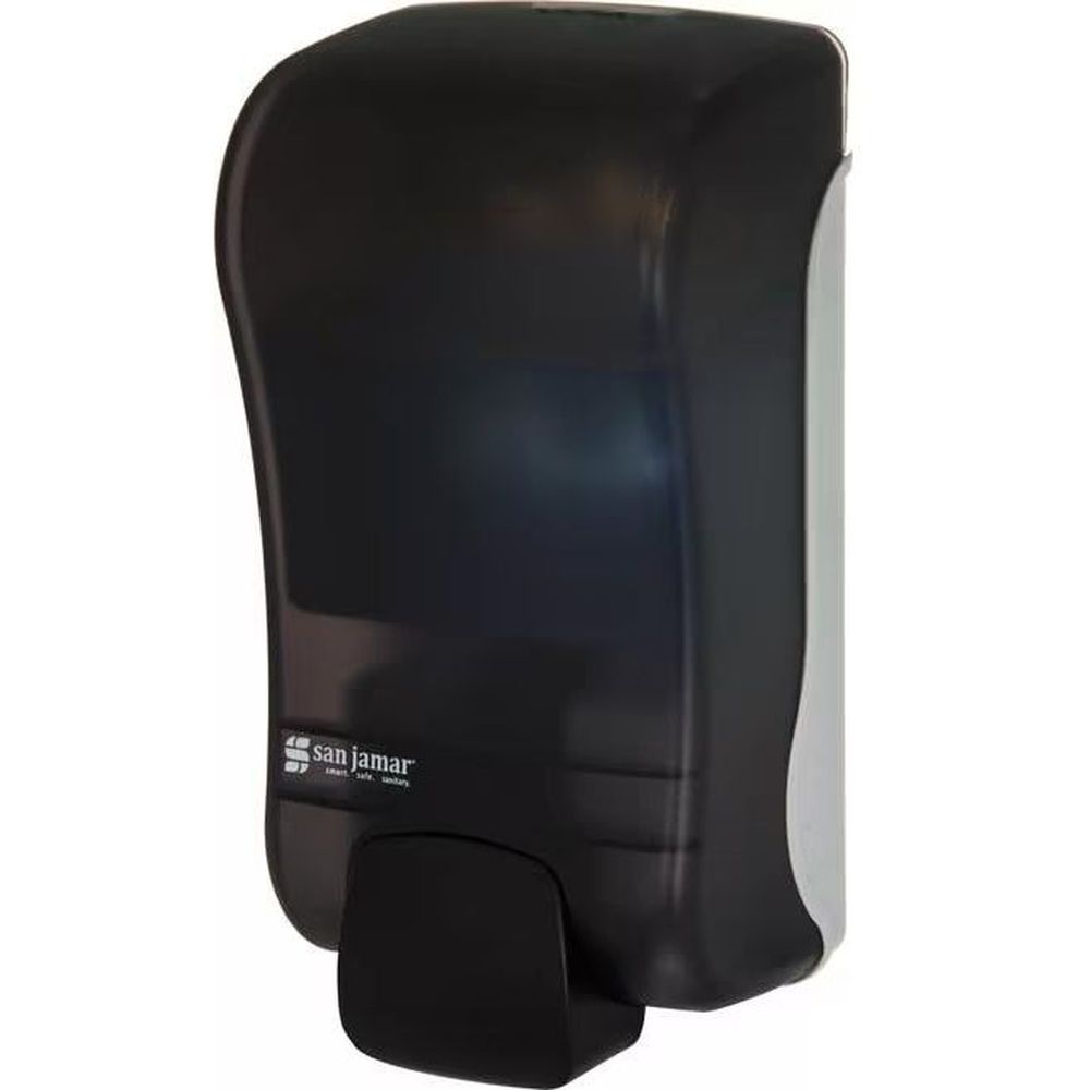 San Jamar Rely Pearl Black Manual Foam Soap and Sanitizer Dispenser, 10 ...