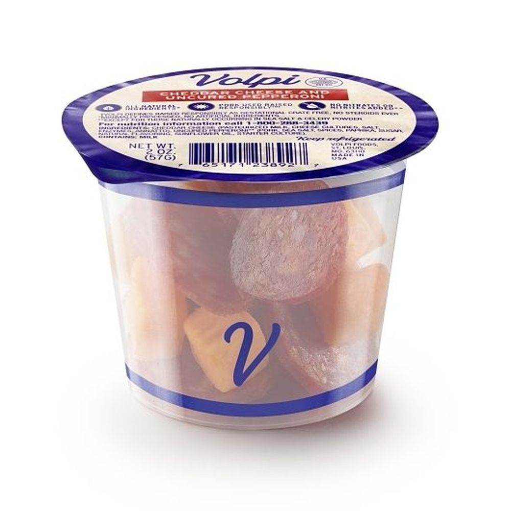 Volpi Cheddar Cheese and Pepperoni Nugget - Snack Pack Map, 1 Pound ...