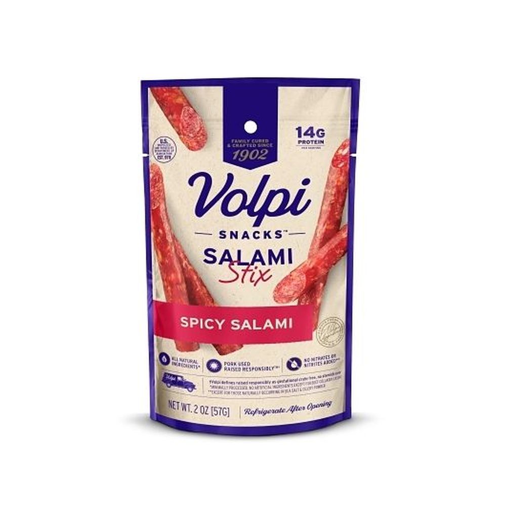 Volpi Spicy Salame Stix, 2 Ounce -- 12 per case