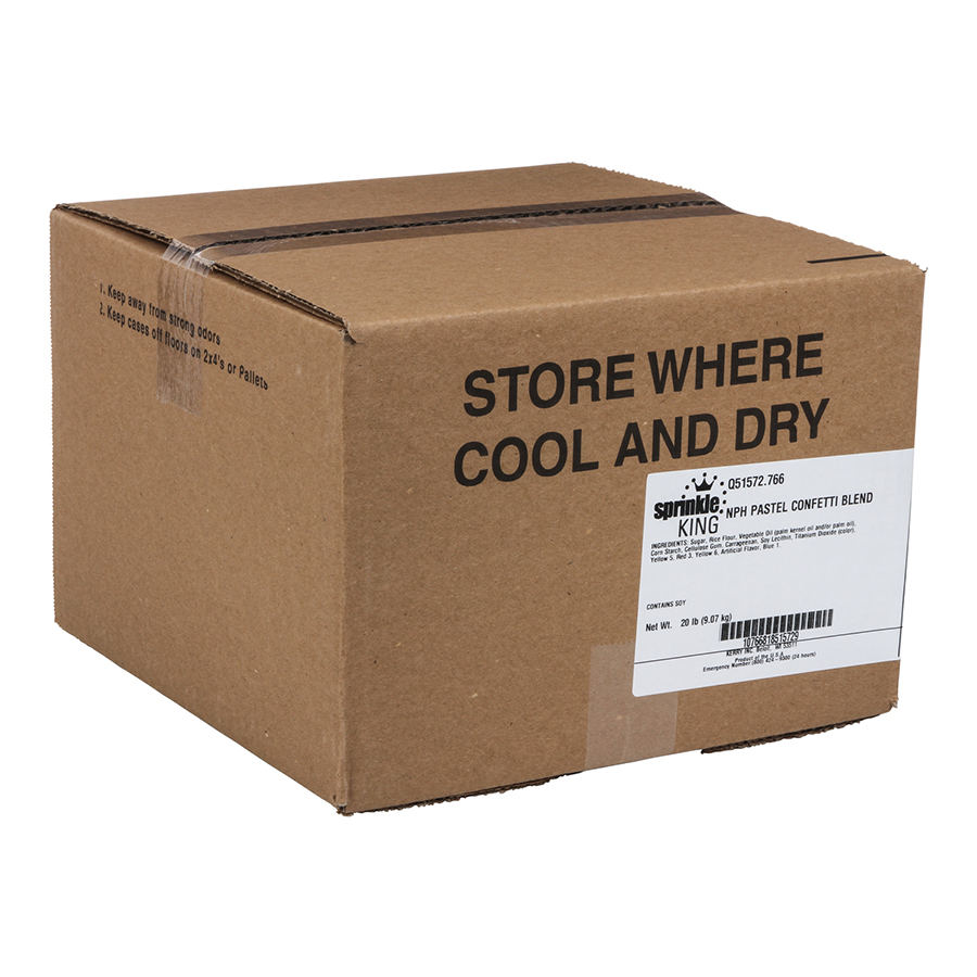 Sprinkle King Pastel Confetti Blend Non Partially Hydrogenated ...