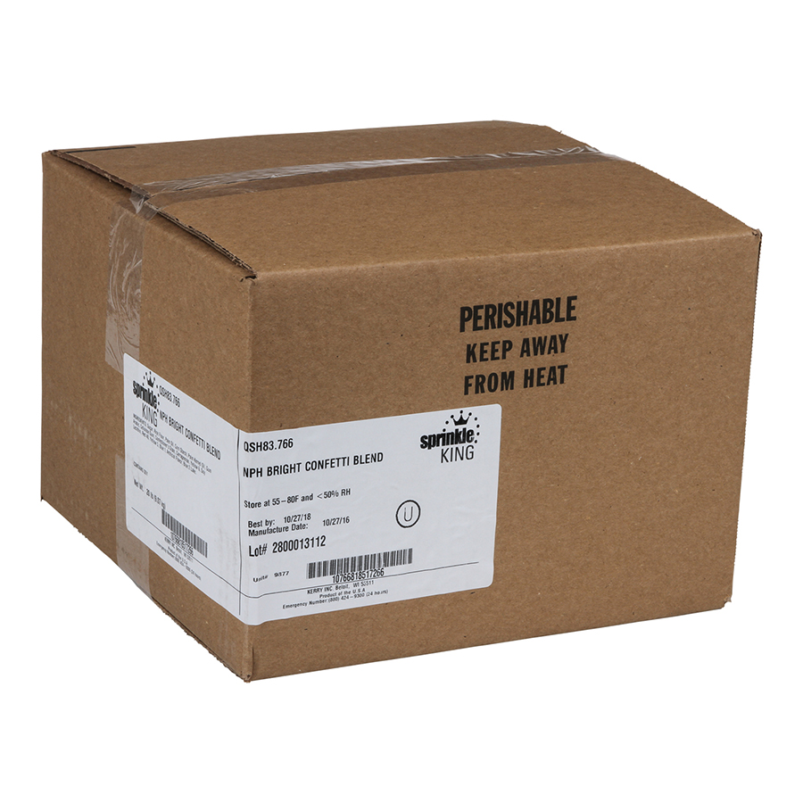 Sprinkle King Bright Confetti Blend Decorettes Case | FoodServiceDirect